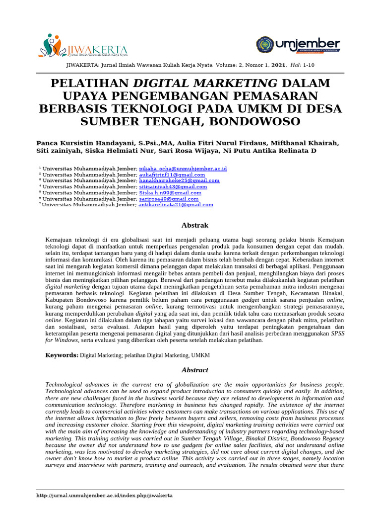 REVISI ARTIKEL ILMIAH KKN45 (Bismillah) | PDF