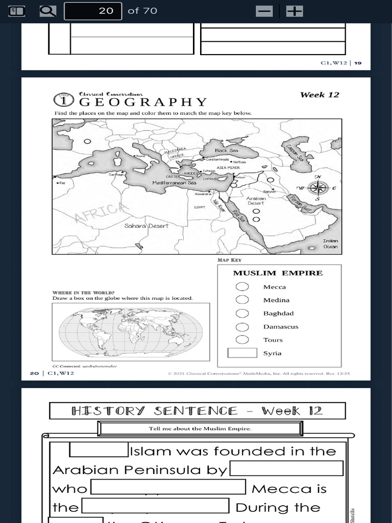 Classical Conversations Geography Week 9 | PDF