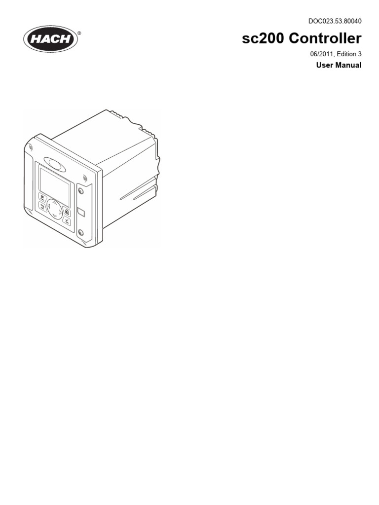 sc200 Controller User Manual-Ed 3 | PDF | Electrical Resistance And ...