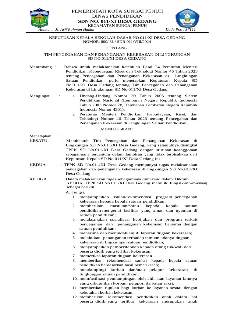 SK TPPK AGUSTUS 2024 (1) | PDF