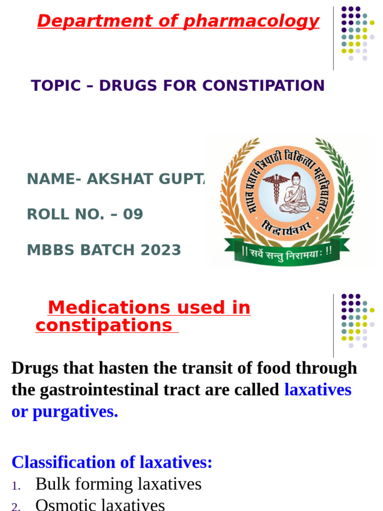 Akshat Gupta Seminar Pharma | PDF | Gastroenterology | Digestive System