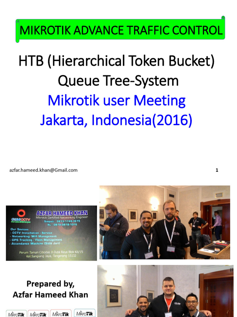 Mikrotik HTB Traffic Control Guide | PDF | Telecommunications | Data ...