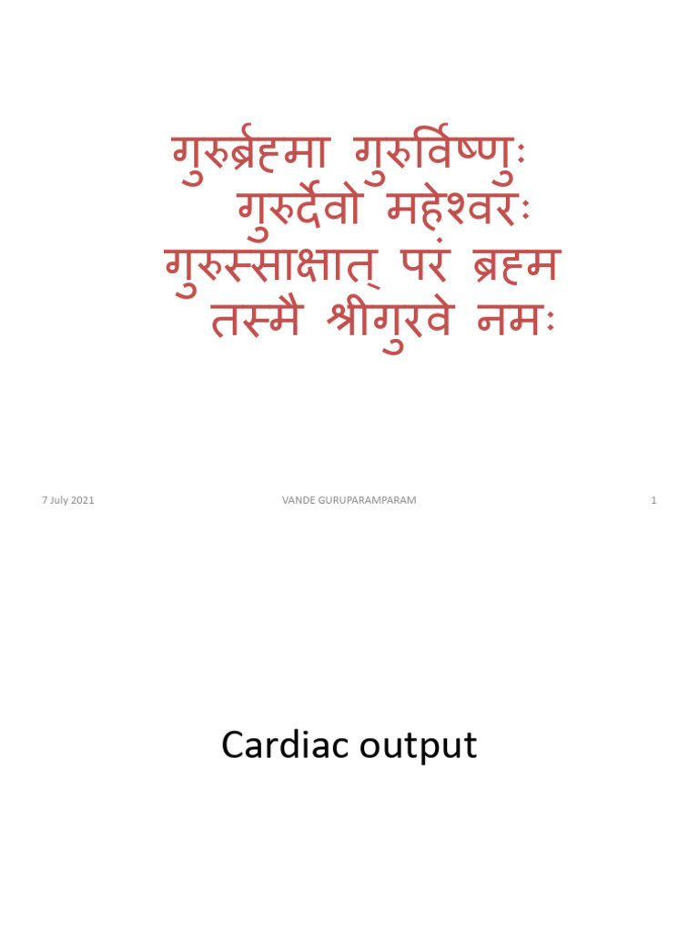 Cardiac Output Ad Hemodynamics - For Sending | PDF | Vein | Heart