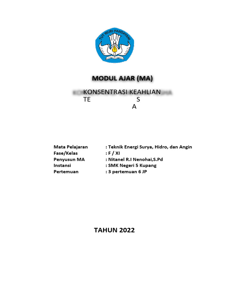 Modul Ajar Teknik Energi Surya, Hidro, Dan Angin - Pemasangan Dan ...