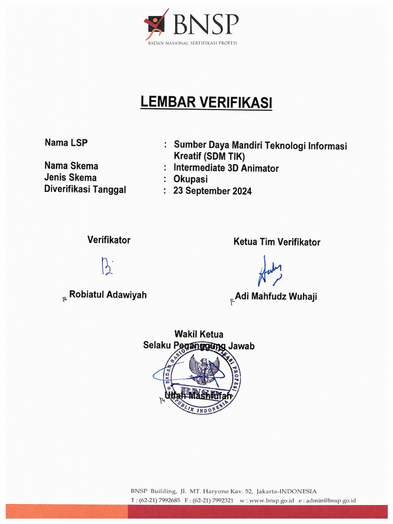 Intemediate 3D animator - LSP SDM TIK | PDF
