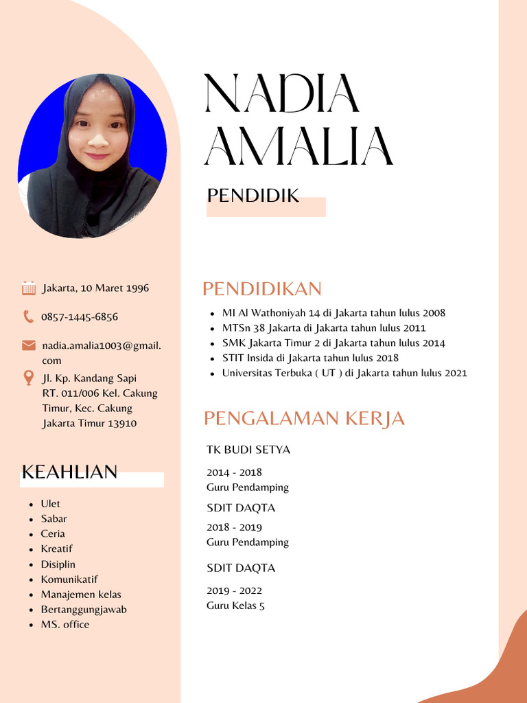 CV Nadia Amalia | PDF
