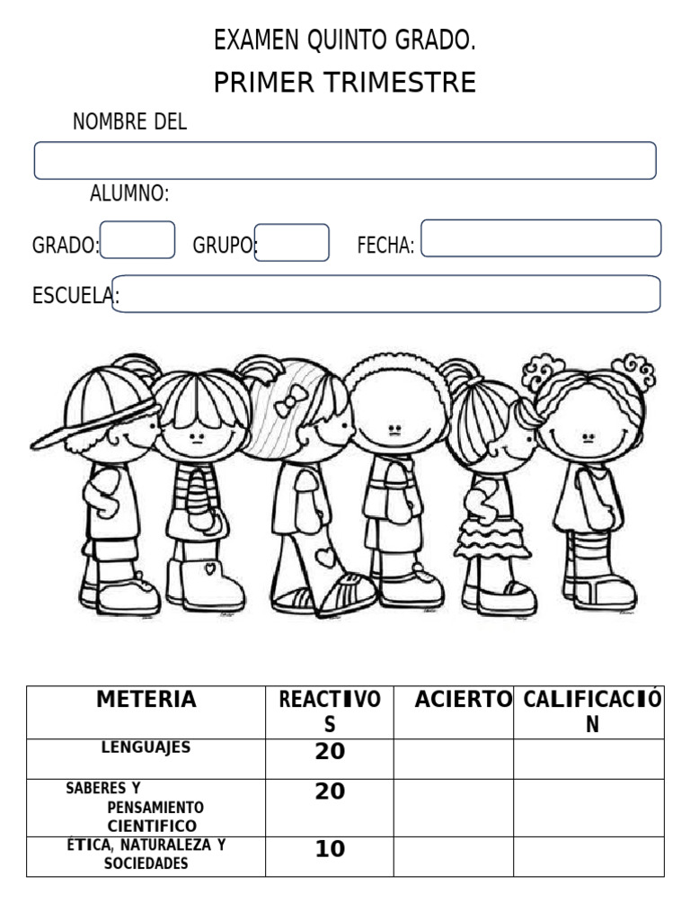 Portada Examen | PDF