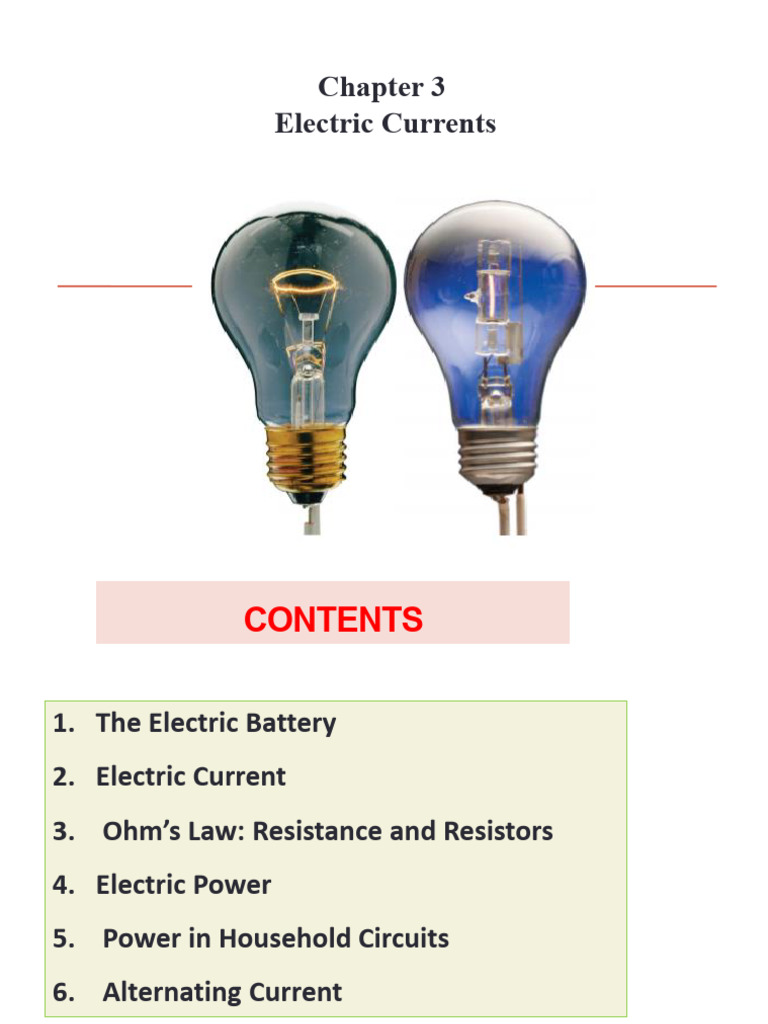 CH 3 Electric Current 20-21 | PDF | Electrical Resistance And ...