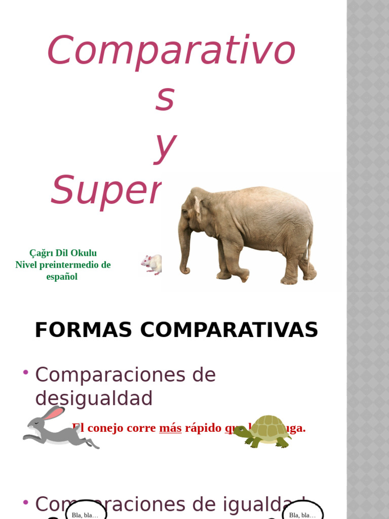 Comparativos y Superlativos | PDF | Adjetivo | Morfología Lingüística