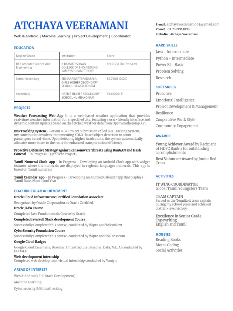 ATCHAYA VEERAMANI (3) - Removed | PDF | Java (Programming Language) | Android (Operating System)