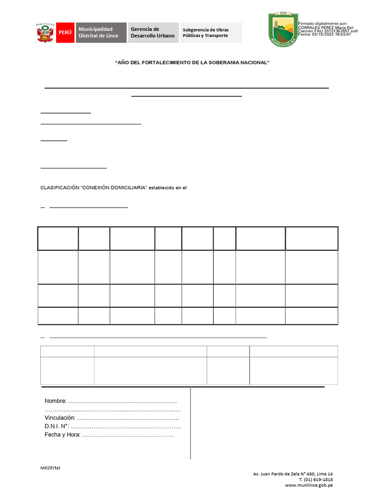 AUTORIZACION DE REDES COMPLEMENTARIAS Y CONEXIÓN DOMICILIARIA | PDF | Justicia | Crimen y violencia