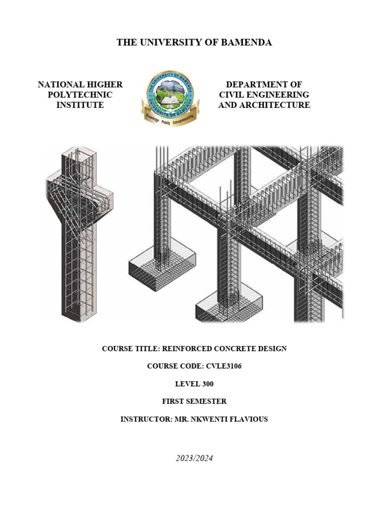 Cvle 3106 Reinforced Concrete Design 1 | PDF | Structural Load | Strength Of Materials