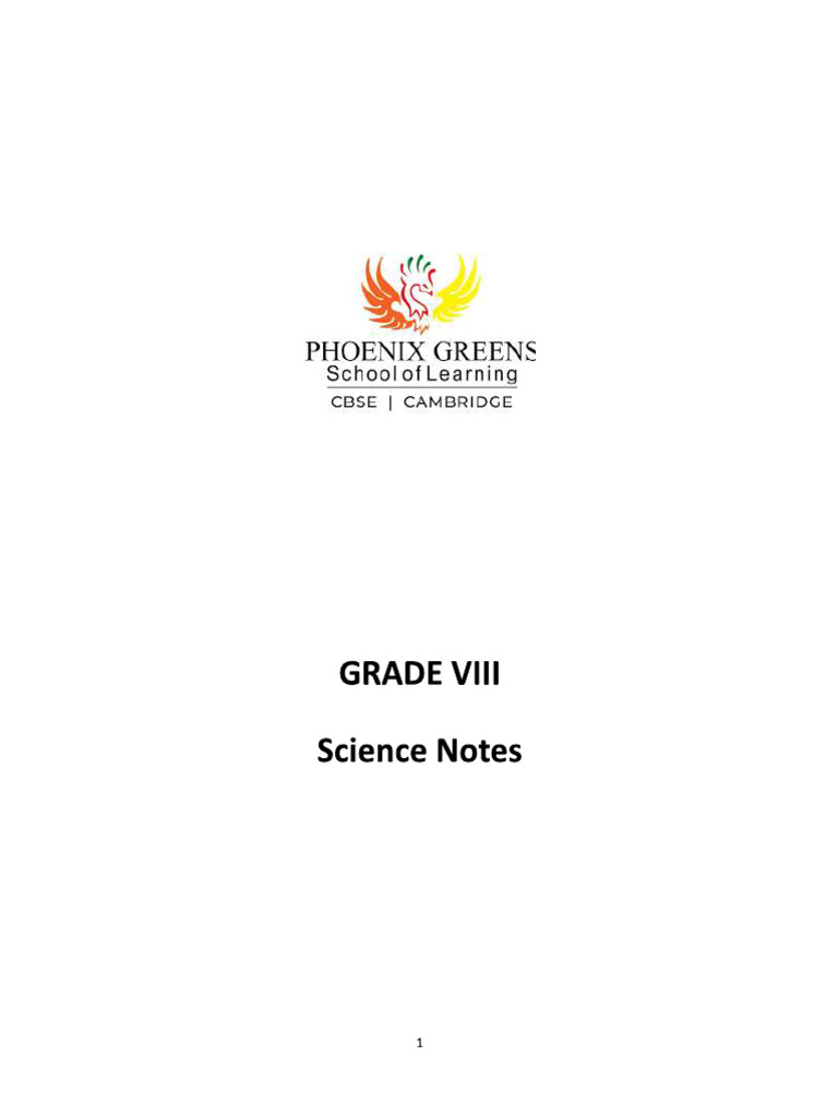 GR 8 (21-22) Science Term2 Notes | PDF