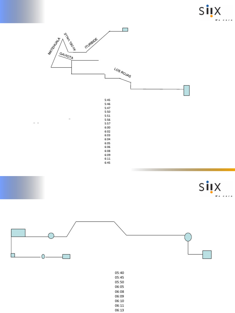 Rutas Siix Diciembre 24 1er Turno Actualizados Nvs Horarios | PDF | México