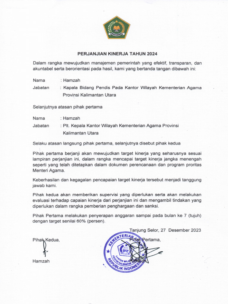 PERKIN Tahun 2024 | PDF