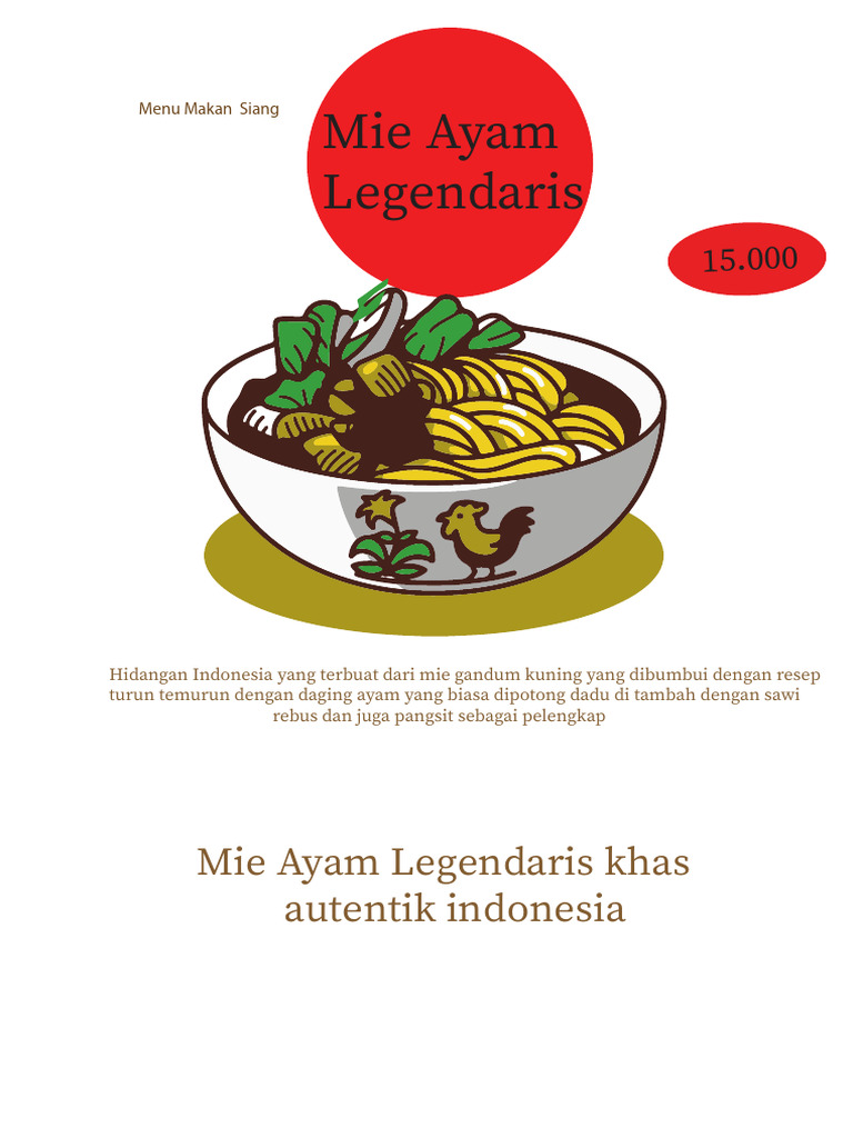 Mie Ayam Legendaris Radit | PDF