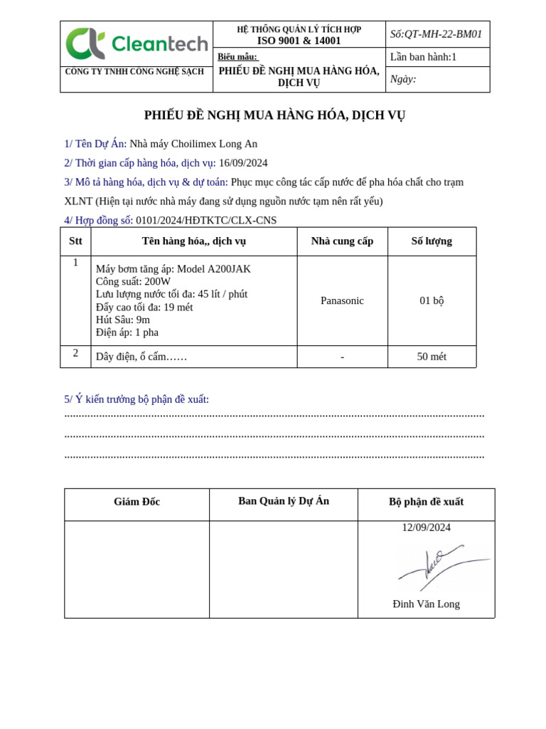 DE NGHI MUA HANG - Cholimex | PDF