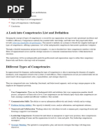 Four Dimensions of Competency | PDF