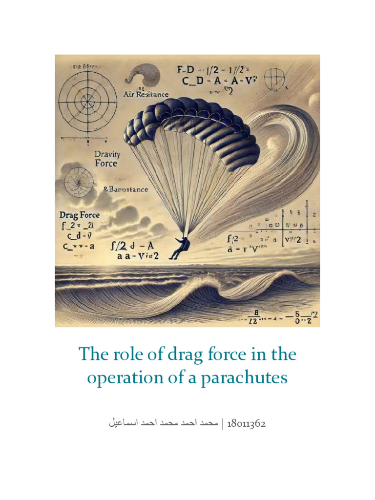 The role of drag force in the operation of a parachutes | PDF | Drag ...