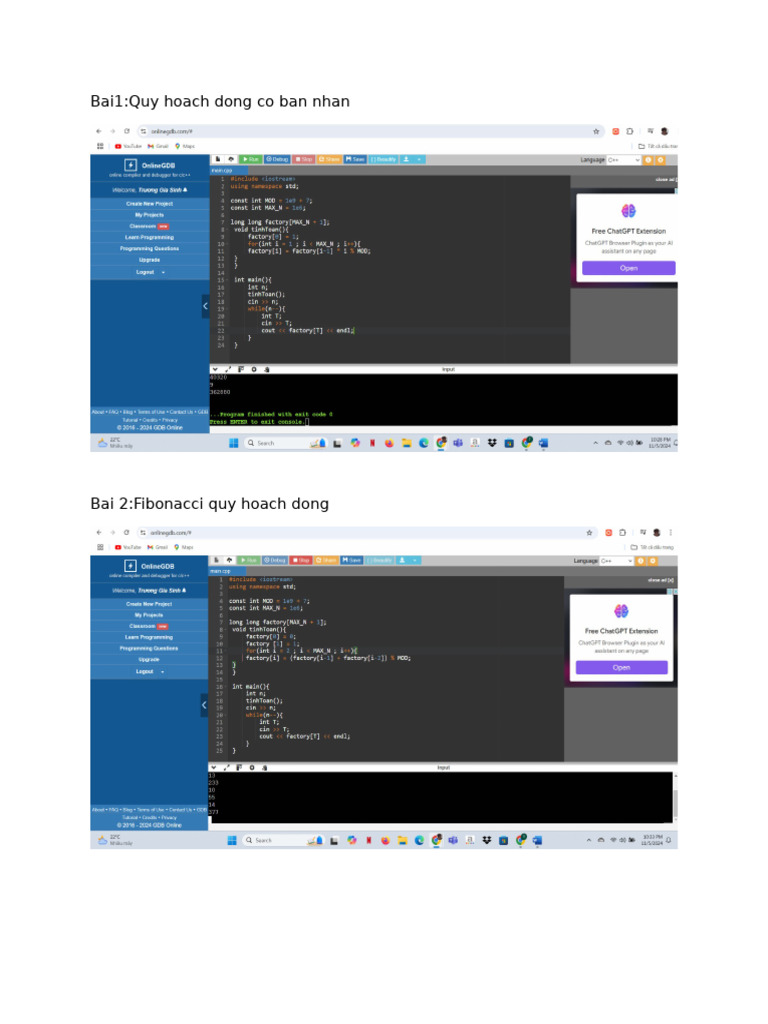 Bai1:Quy Hoach Dong Co Ban Nhan | PDF