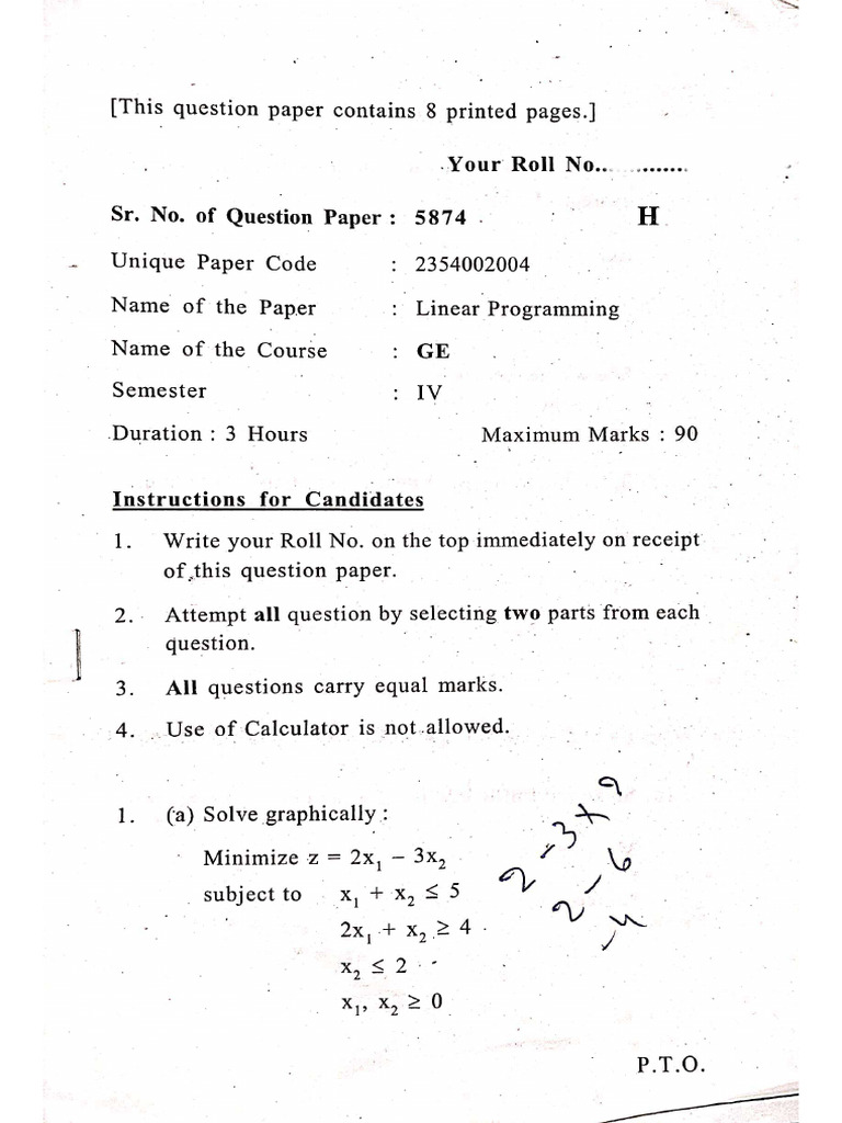 LPP sem 4 paper | PDF