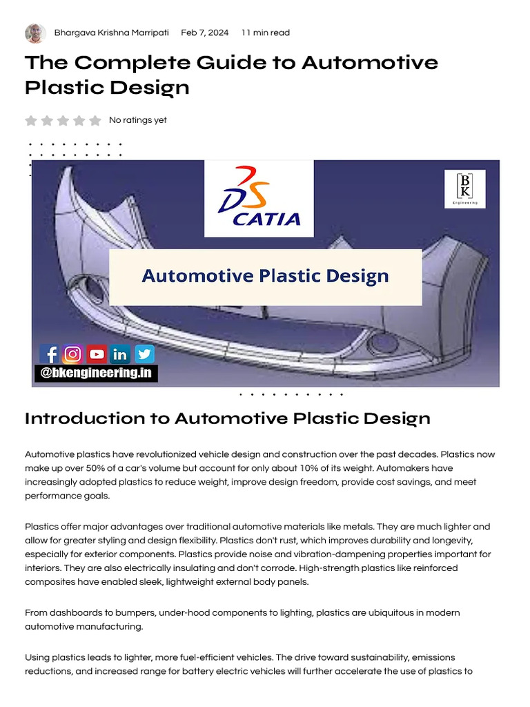 Automotive Plastic Design Guide | PDF | Welding | Construction