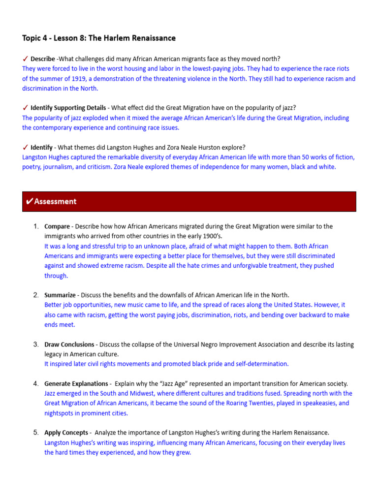 Harlem Renaissance Insights | PDF | Harlem Renaissance | Society Of The ...