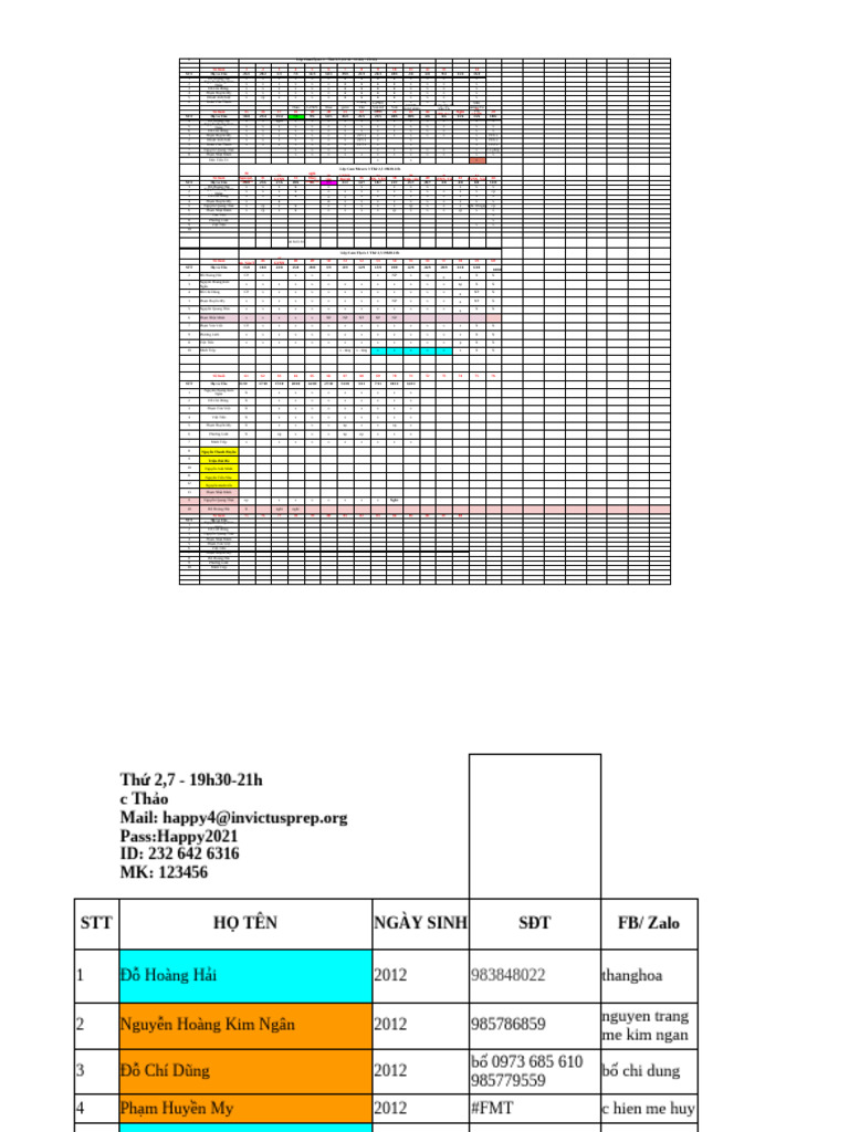 KHC - Offline - Cam Flyers 1 - TH 2,5 (19h30-21h) - Ms. My | PDF