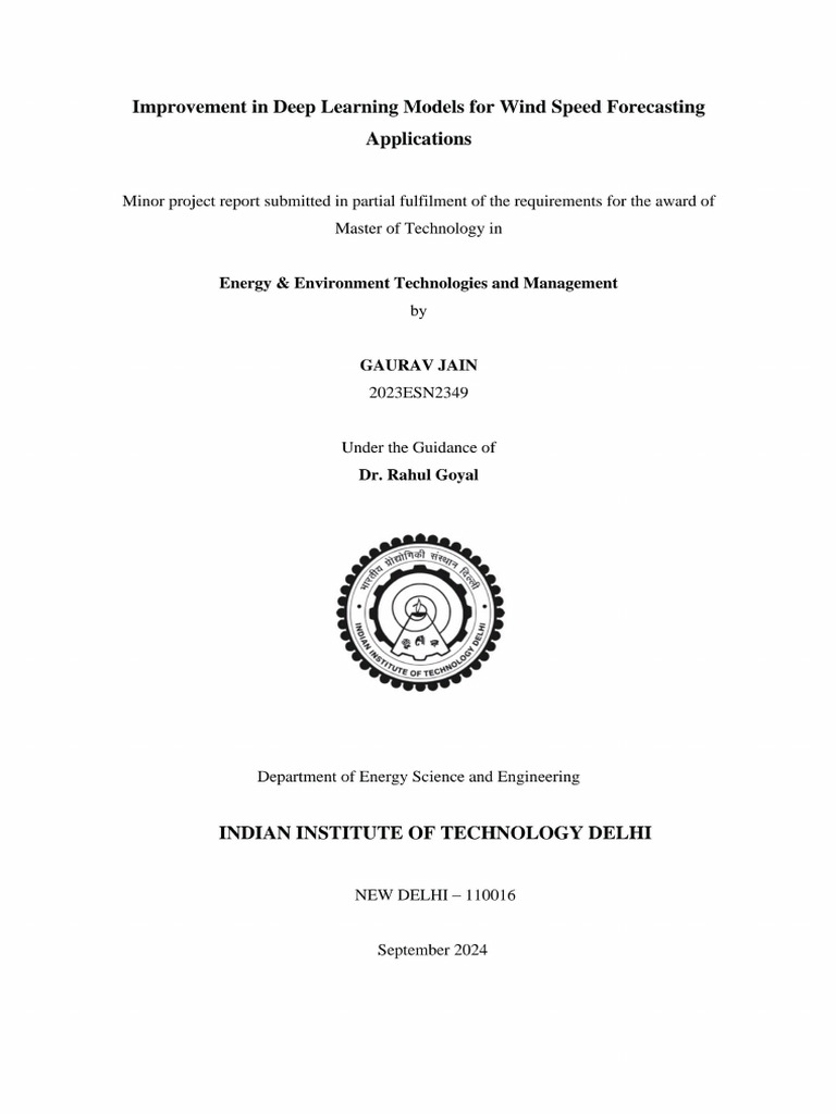 Wind Speed Forecasting Using Deep Neural Networks Pdf
