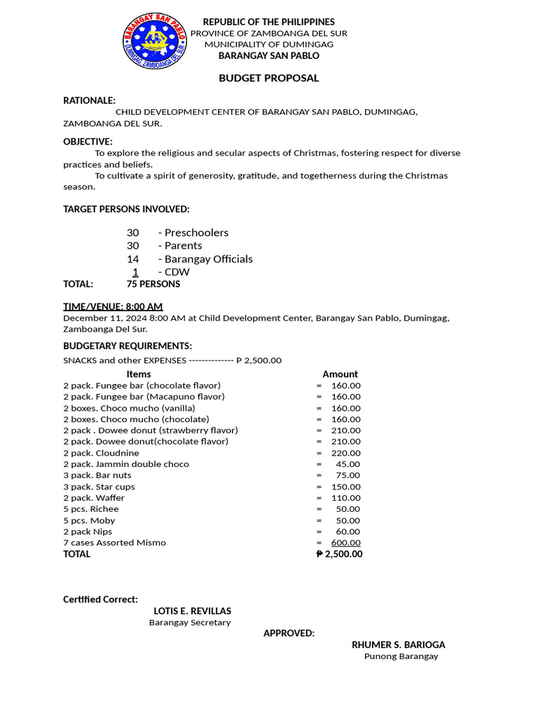 CDC Budget proposal | PDF
