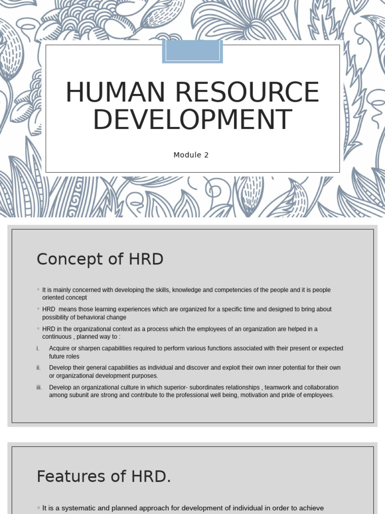 Human Resource Development | PDF | Performance Appraisal | Employment