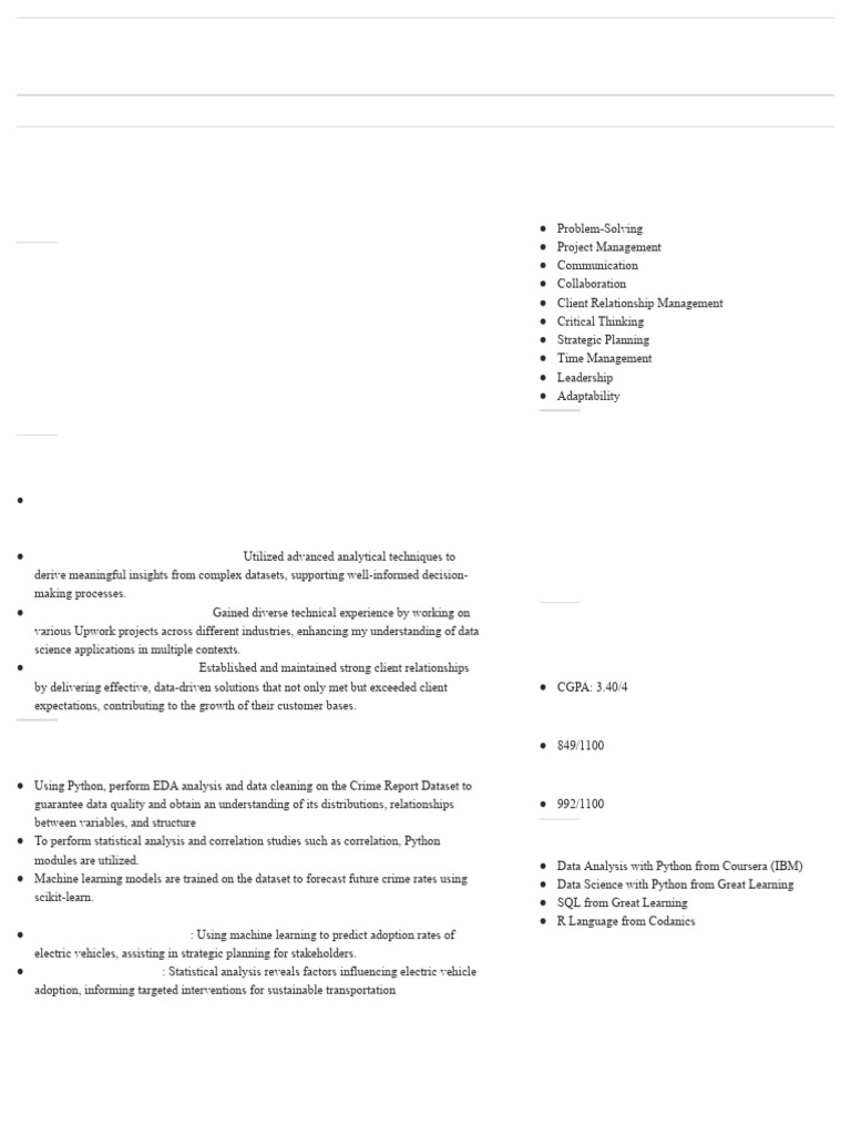 Talha Wahid - Data Scientist - Resume | PDF | Data Science | Data Analysis