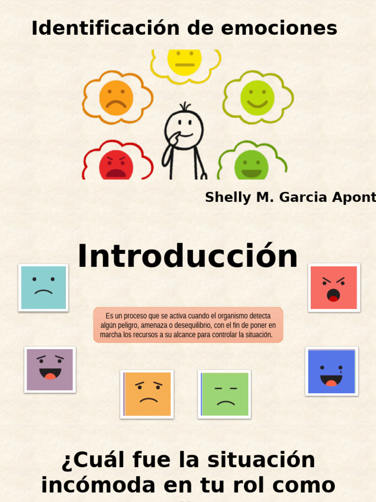Identificación de Emociones | PDF | Las emociones | Sicología