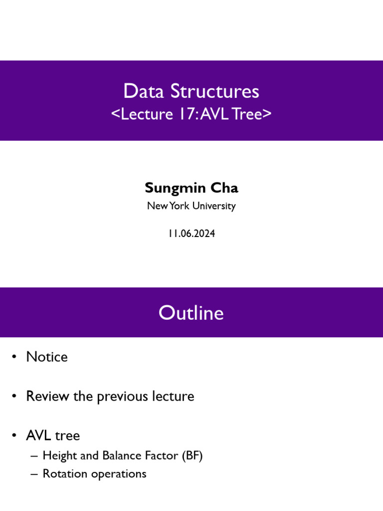17avltree | PDF | Algorithms | Algorithms And Data Structures