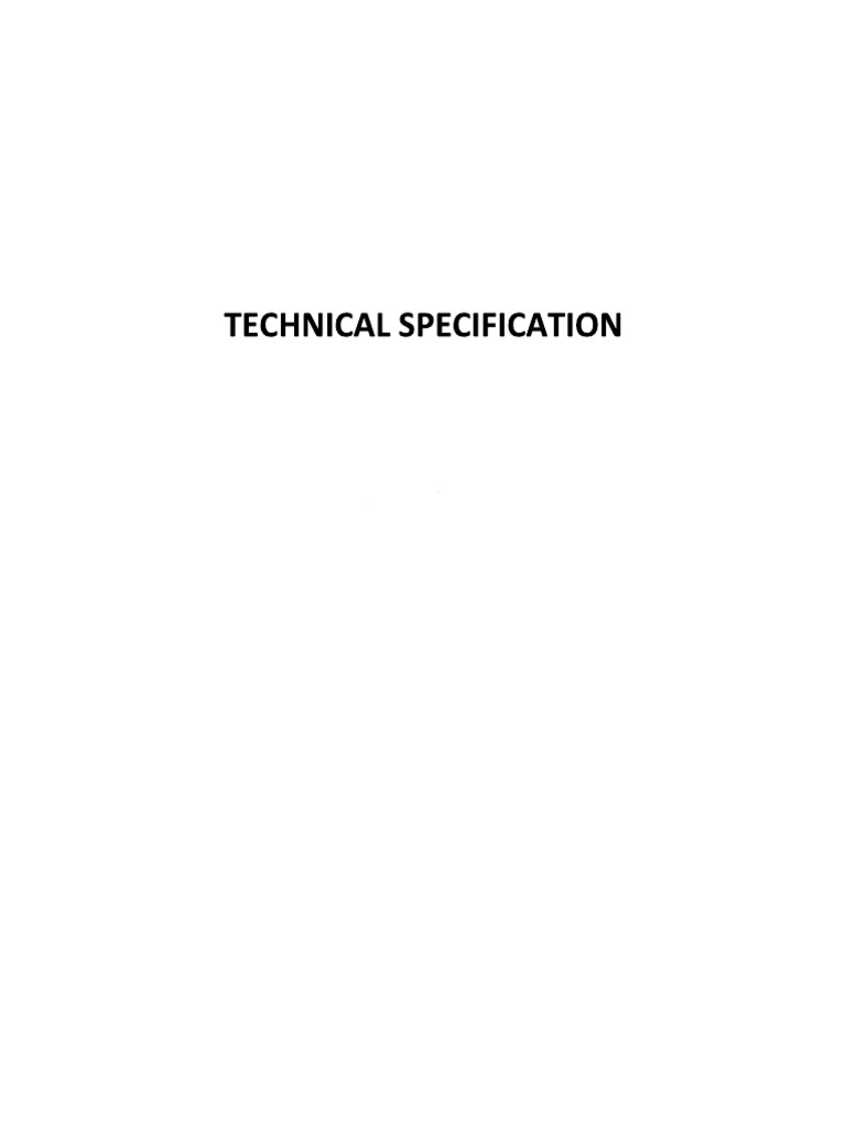 Technical Specification 2 | PDF | Quality Assurance | Specification (Technical Standard)