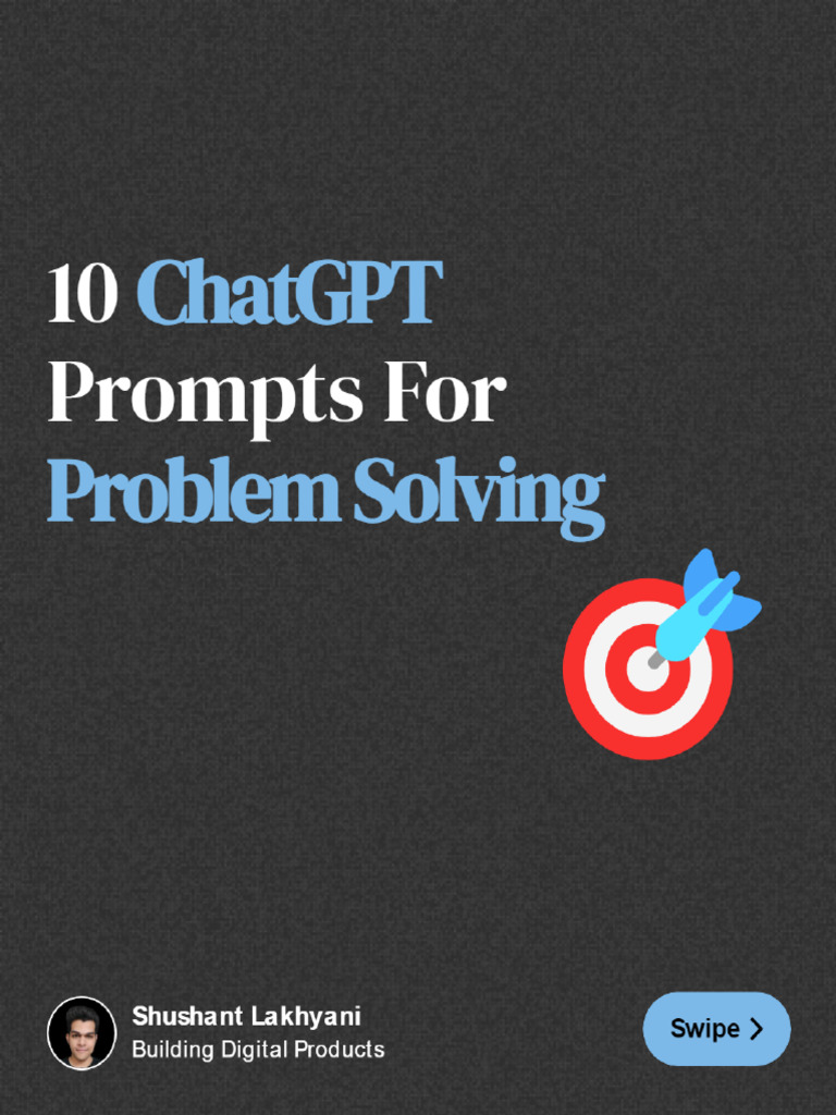 ChatGPT Prompts For Problem Solving (Translated) - 1 | PDF