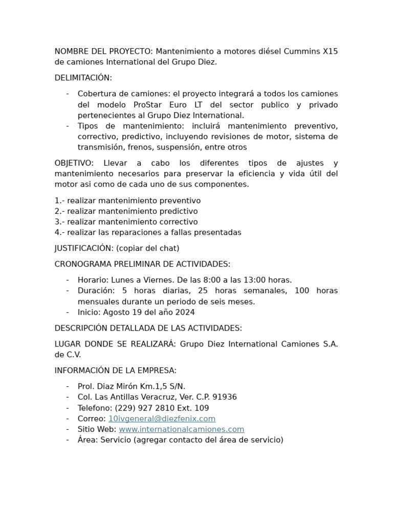 Ante Proyecto Inter | PDF