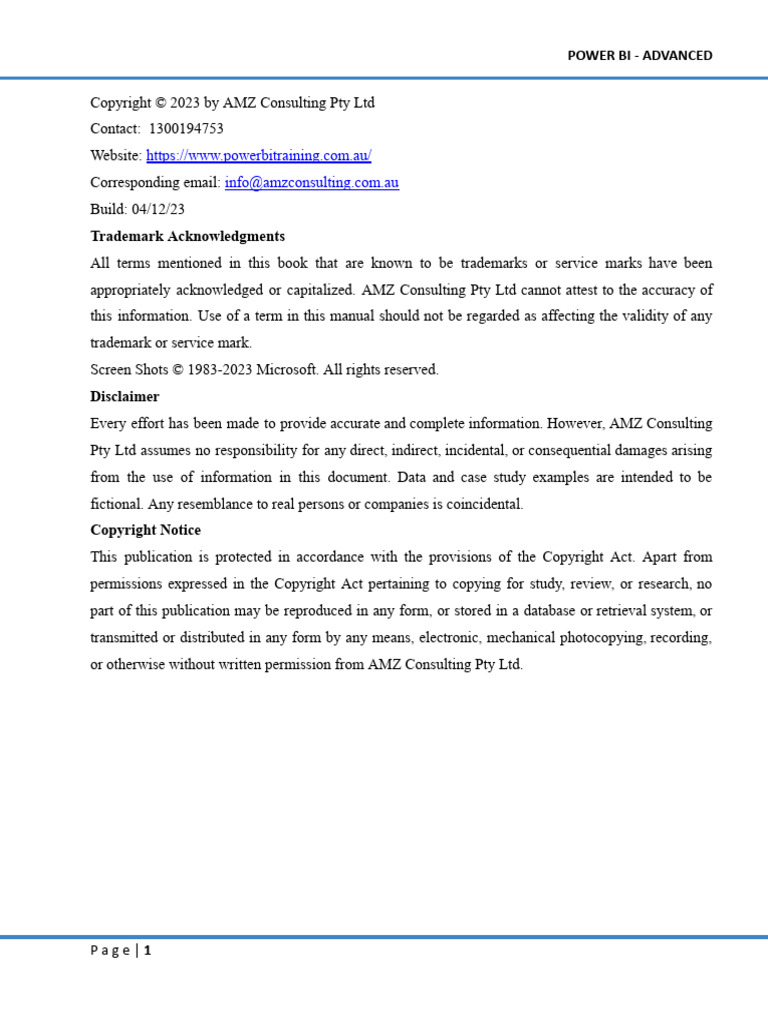 Power-BI-Advanced AMZ Manual Snippet | PDF | Microsoft Excel | Computing