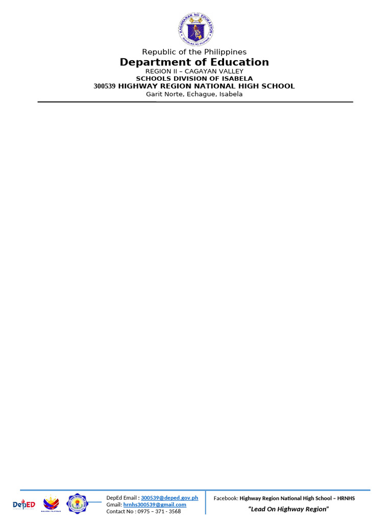 Portrait HRNHS Docs Header and Footer | PDF