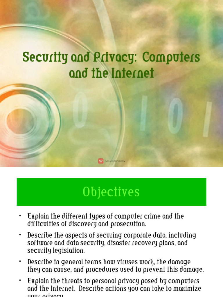 Lecture 3b Security | PDF | Computer Virus | Computer Security