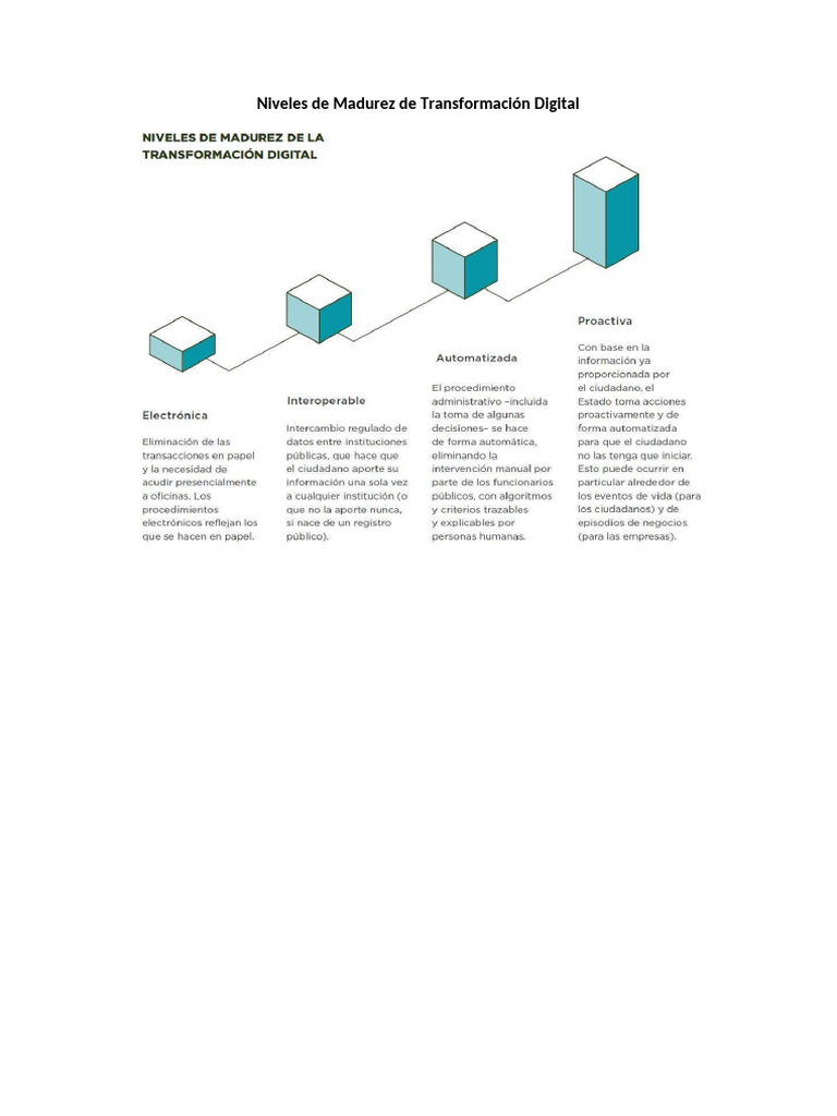 Niveles de Madurez de Transformación Digital | PDF