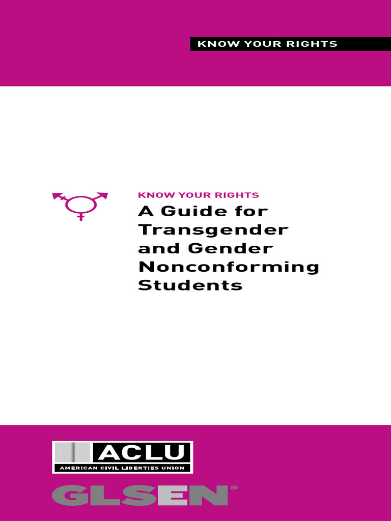 Tgncstudentkyr Brochure | PDF | LGBTQIA+ Studies | Transgender