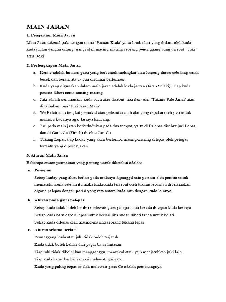 Soal MAIN JARAN Kelas 5 | PDF