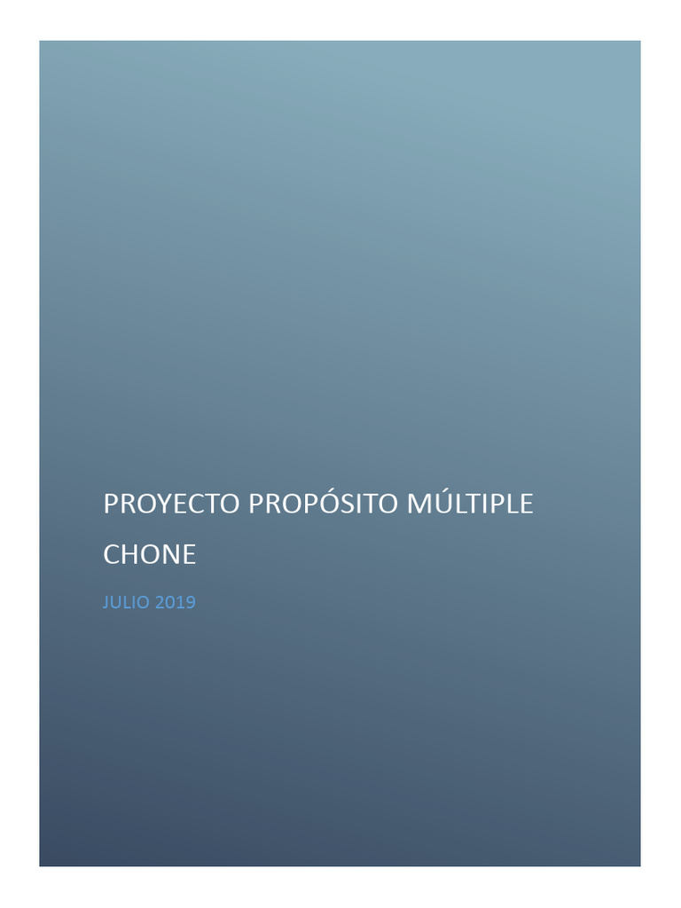 Perfil de Proyecto Chone Con Dictamen STPE | PDF | Inundar | Valle