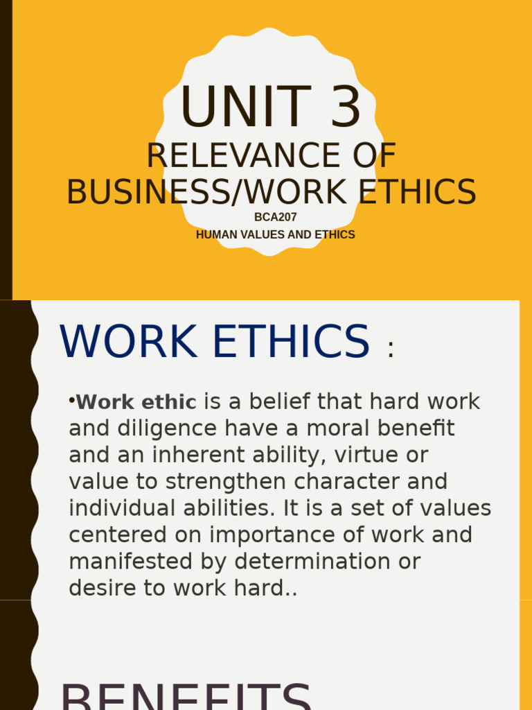 Hve Unit3 Professional Ethics | PDF | Integrity | Business Ethics