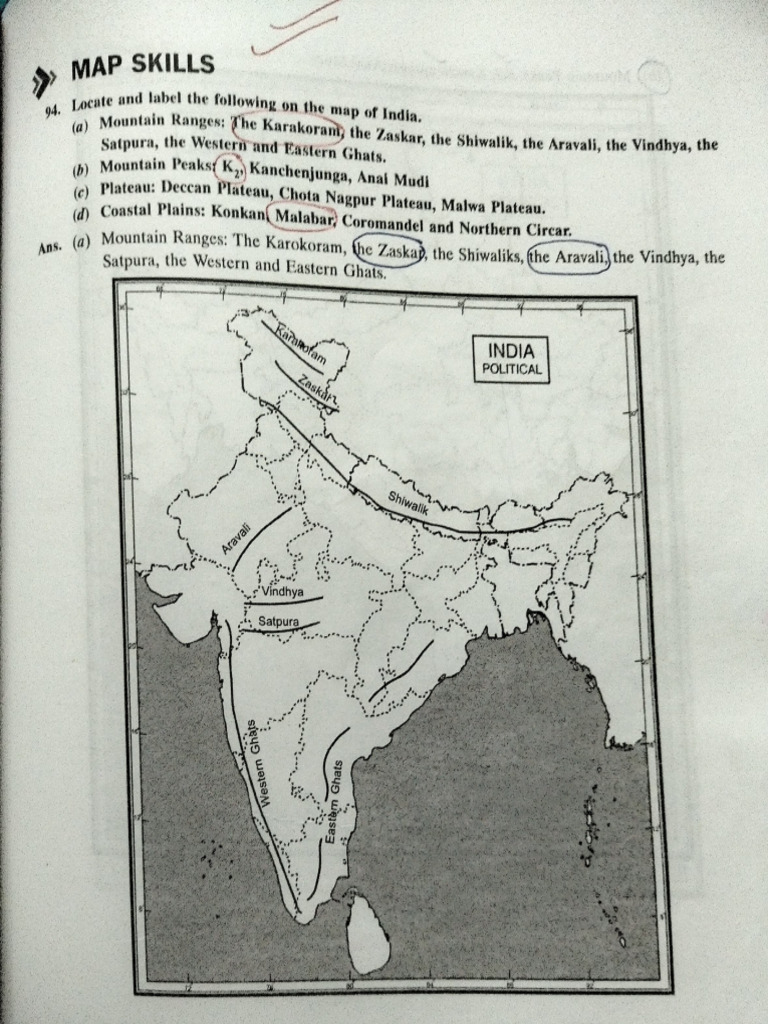 ch-2 geo maps | PDF | Mountains | Physiographic Divisions