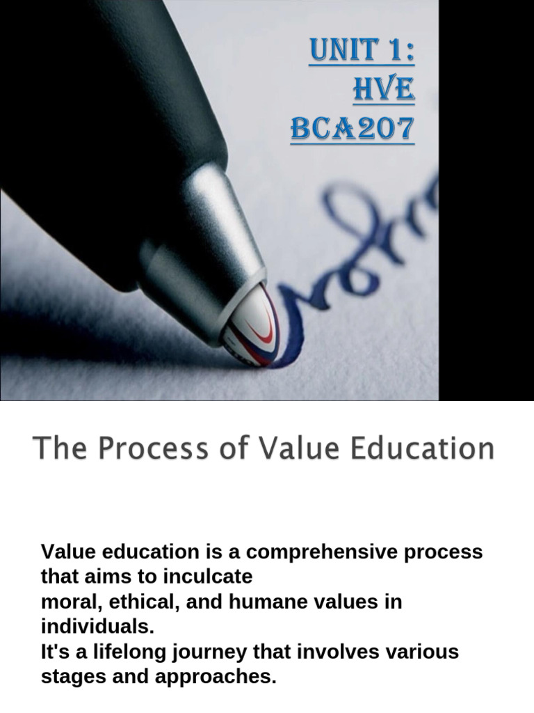 Hve Unit1 Value Education | PDF | Empathy | Learning