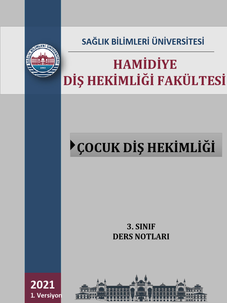 Cocuk Dis Hekimligi 3 Sinif Ders Notlari 04db01b3 | PDF