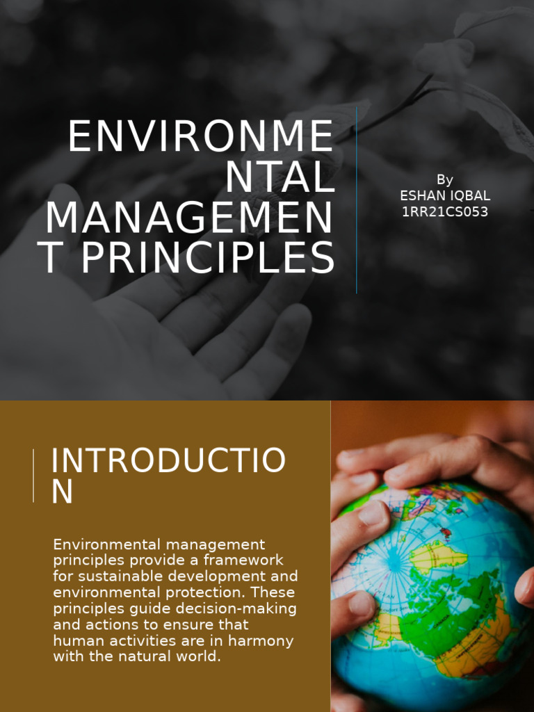Environmental Management Principles | PDF | Natural Environment | Environment