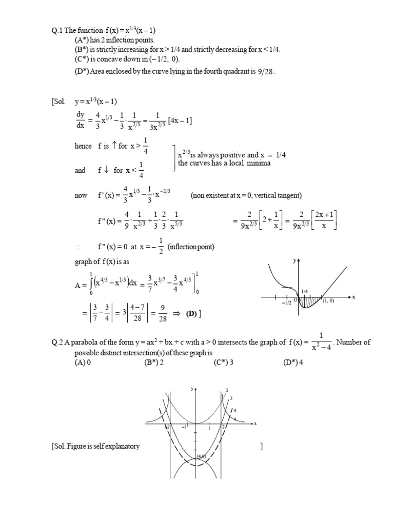 Aod Sheet 6 Mcq (Bmdp) With Answers_064541 | PDF | Tangent | Differential Geometry